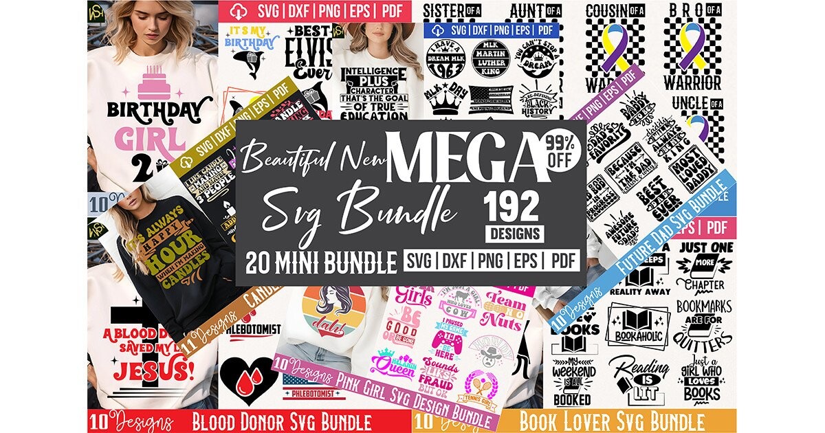 Beautiful New Mega SVG Bundle Bundle · Creative Fabrica