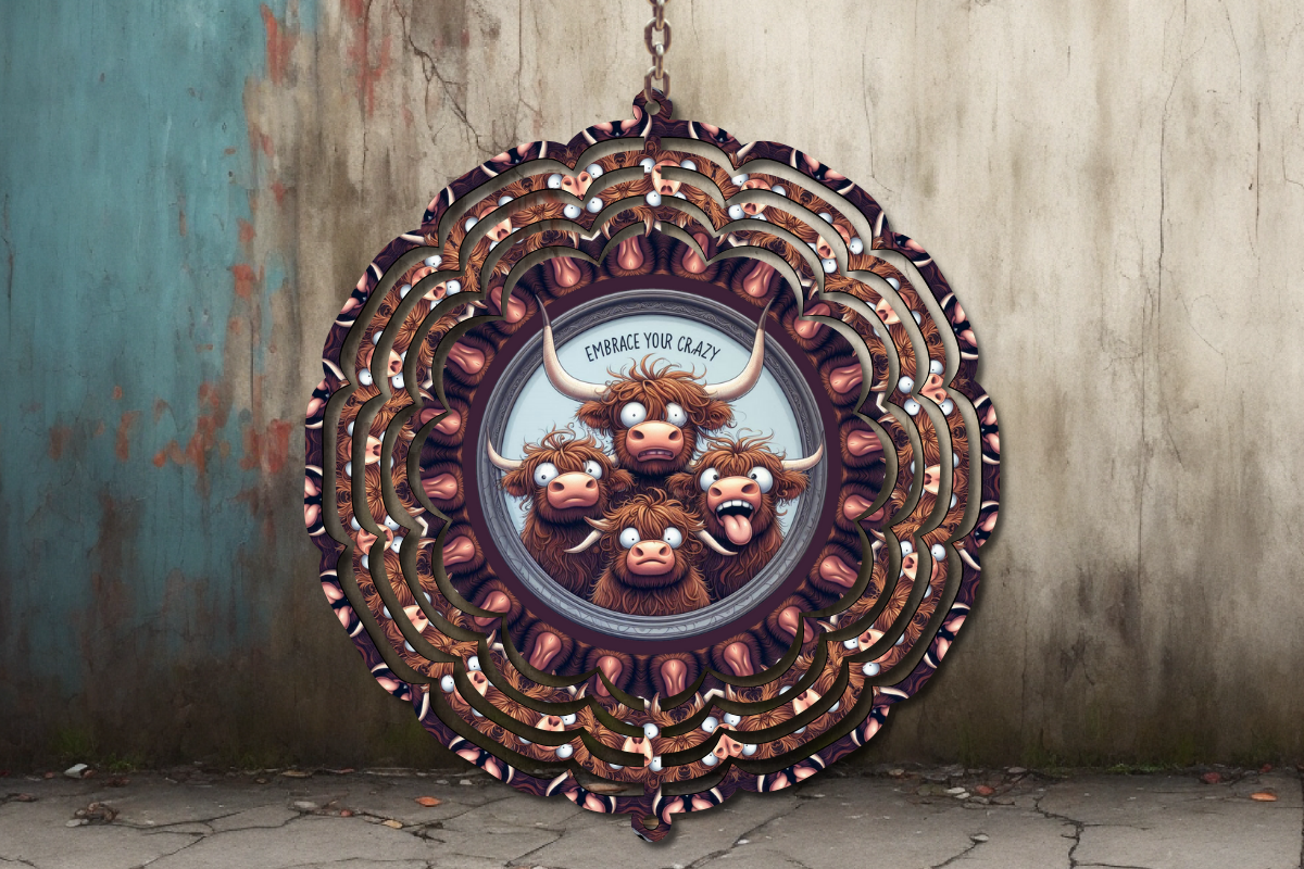 Embrace Your Crazy Wind Spinner Graphic by TCSP Designs · Creative Fabrica
