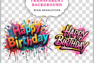 Happy Birthday Png Bundle Sublimation Graphic by Artistic Revolution ...
