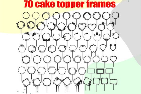 5,587 Cake Topper Svg Designs & Graphics