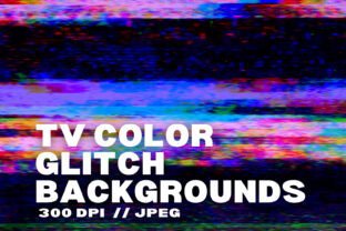 15 TV Color Glitch Backgrounds Graphic by DesignScape Arts · Creative ...