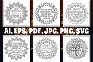 Oasis Quote Mandala Coloring Pages Adult Graphic by Design Zone ...