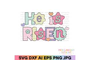 He is Risen SVG, Christian Easter SVG Graphic by Morgan Day Designs ...