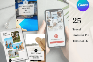 Travel Pinterest Pin Templates Canva Graphic by NdkMode · Creative Fabrica