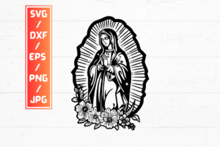 Virgin Mary Laser Cut Graphic by KDP INTERIORS MARKET · Creative Fabrica