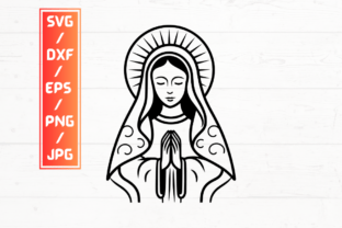 Virgin Mary Laser Cut Graphic by KDP INTERIORS MARKET · Creative Fabrica