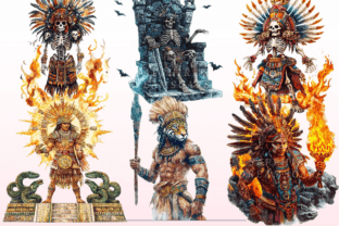 Aztec Gods PNG Bundle Graphic by SapphireDreamscape · Creative Fabrica