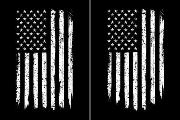 Vintage Grunge American Flag Design Graphic by Crafts Station ...