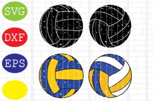 Distressed Volleyball Svg Graphic by DigitalSvgFiles · Creative Fabrica