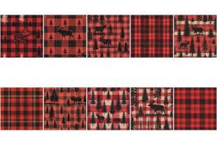 Buffalo Check Plaid Pattern Set Graphic by Design Store · Creative Fabrica