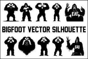 Bigfoot Silhouette Collection. Graphic by Graphics Design · Creative ...
