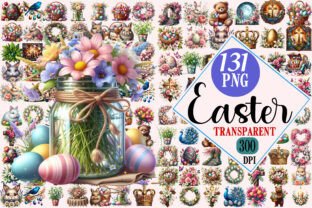 Bunny Easter Clipart Mega Bundle Graphic by Colourful · Creative Fabrica