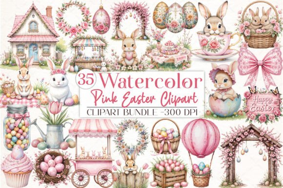The Easter Mega Clipart Bundle Bundle · Creative Fabrica