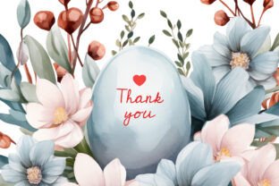 Spring Floral Easter Egg Clip Art PNG Graphic by TanyaPrintDesign ...