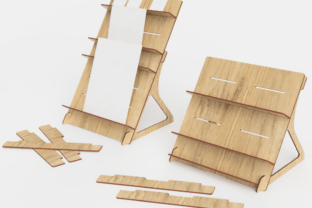 Card Counter Display Stand Laser Cut · Creative Fabrica