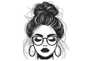 Chic Woman Face · Creative Fabrica