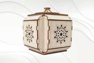 Gift Box with Lid, Design Laser Cut · Creative Fabrica