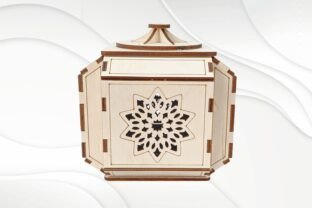 Gift Box with Lid, Design Laser Cut · Creative Fabrica