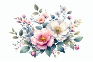 Flowers Enchanted Bloom Watercolor Graphic by Creativeguru · Creative ...