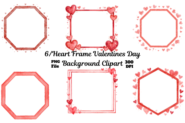 Heart Frame Valentines Day Background Graphic by Creative Flow ...