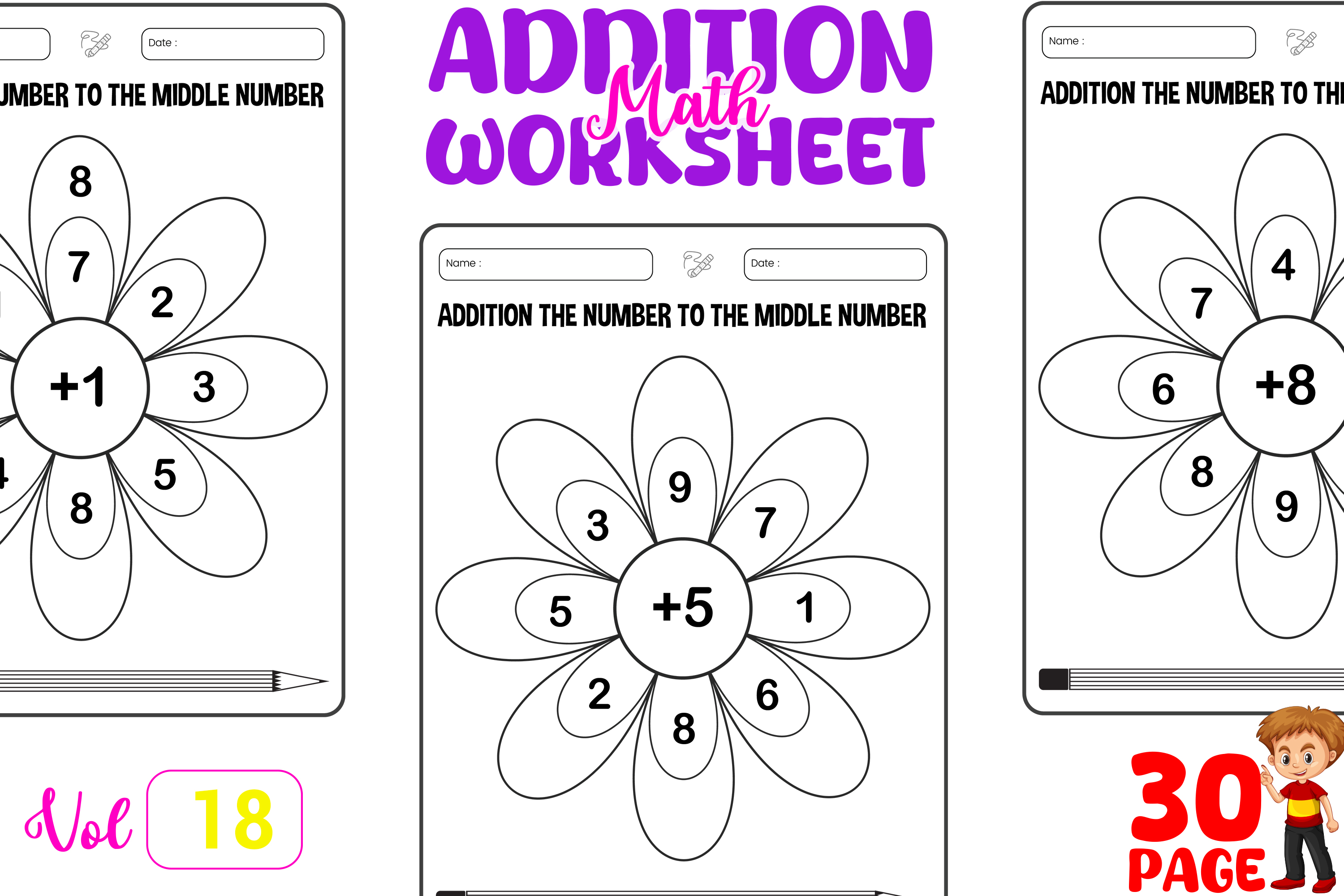 Printable Pdf Math Worksheets Graphic by Self Graphics House · Creative ...