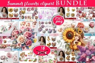 Large Summer Clip Art Bundle Bundle · Creative Fabrica