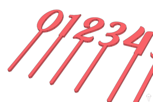 Cake Topper Numbers Laser Cut File SVG · Creative Fabrica