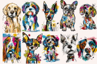 Doodle Cartoon Dogs Graphic by DogSassy Designs · Creative Fabrica