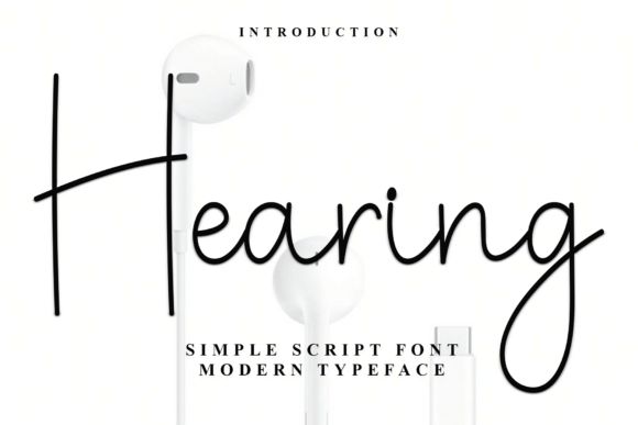 Hearing Font by PiPi Creative · Creative Fabrica