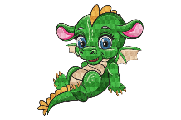 Dragon Embroidery Design · Creative Fabrica