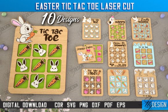 Easter Tic Tac Toe Bundle | Classic Game · Creative Fabrica