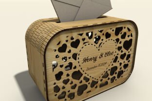 Wedding Card Boxes with Names · Creative Fabrica