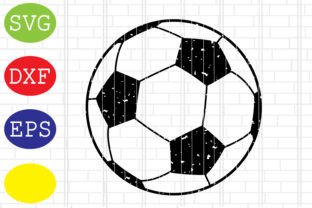 Distressed Soccer Ball, Soccer Clipart Graphic by DigitalSvgFiles ...