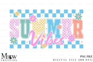 Checkered Summer Vibes PNG - Summer PNG Graphic by Meow Creation ...