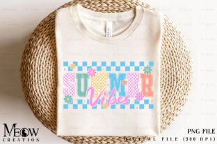 Checkered Summer Vibes PNG - Summer PNG Graphic by Meow Creation ...