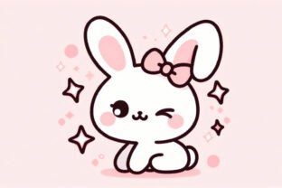🐰 Playful Rabbit Winking, Ultra-cute Gráfico por grifvixcolor ...