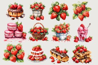 Spring Strawberry Clipart Graphic by Lessi_Art · Creative Fabrica
