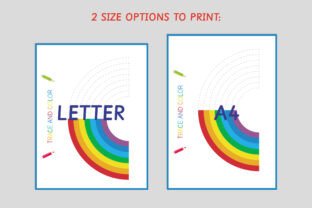 Rainbow Trace & Color Worksheet - Spring Graphic by Let´s go to learn ...