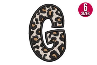 Leopard Print Alphabet Font Letter G · Creative Fabrica