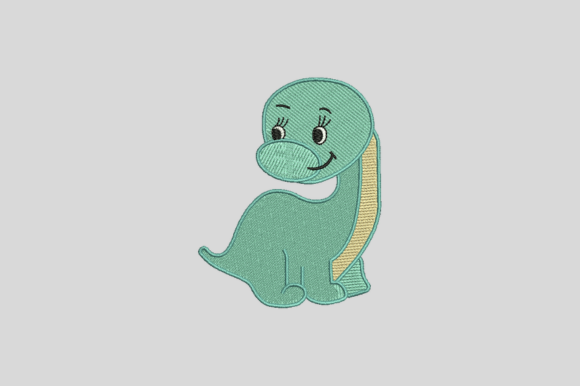 Cute Little Dino Embroidery Designs · Creative Fabrica