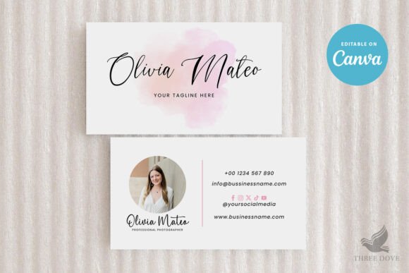 Eye Catching Business Card Template Graphic by Three Dove · Creative ...