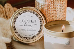 Round Leopard Candle Label Template Graphic by Three Dove · Creative ...