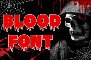 Blood Font by Kalilaart · Creative Fabrica
