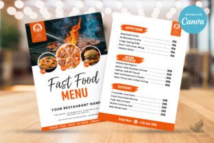 Editable Restaurant Menu Template Graphic by Three Dove · Creative Fabrica
