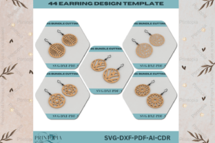 Laser Cut Earring Templates 240 · Creative Fabrica