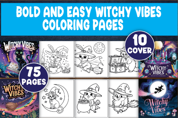 Bold and Easy Calm Art Coloring Pages Graphic by Design Express ...