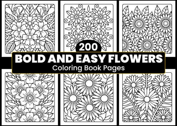 Sweet Cutie Bold and Easy Coloring Pages Graphic by MH Design Nest ...