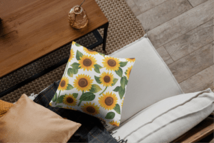 Sunflower Fields Digital Paper Graphic by Aftab Store · Creative Fabrica