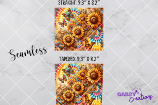 Tie Dye Sunflowers Tumbler Sublimation Graphic by Gabby Creations ...
