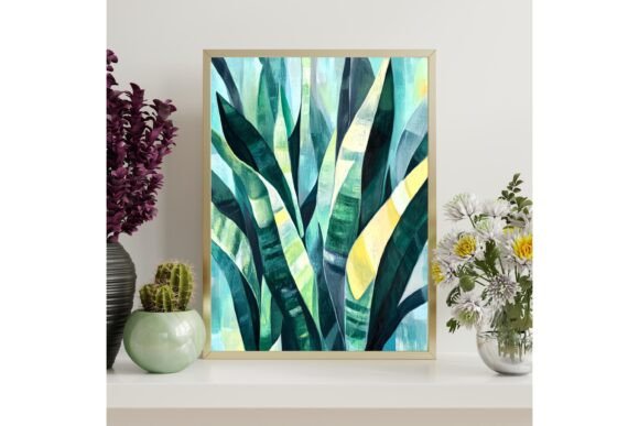 Snake Plant Printable Wall Art Decor Graphic by Younique Aartwork ...